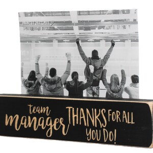 Team Mom Gift: Wood Sign, Sports Photo Display Option, Baseball ...