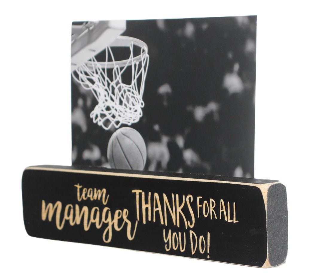 Team Manager Photo Frame: Laser Cut Wood End-of-season Gift - Etsy