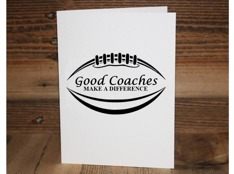 Thanks Coach Football Card: End of Season Gift - Etsy