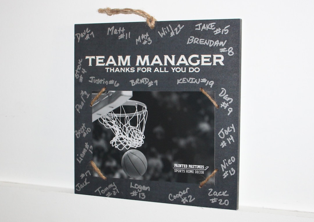Team Manager Gift Idea,frame,photo Display,basketball,hockey,soccer ...