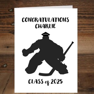 Hockey Goalie Greeting Card, Card for Hockey Goalie, Fun Birthday Card ...