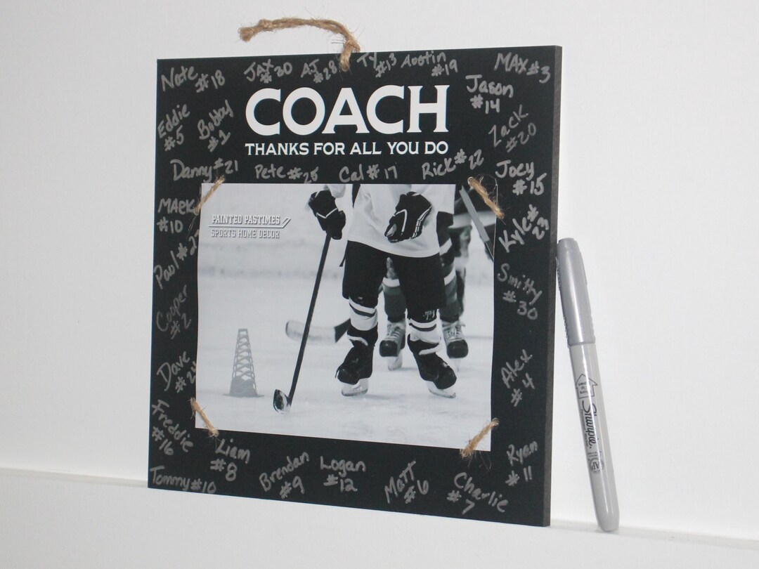 Personalized Coach Photo Frame: Team Signing Gift, Soccer, Football ...