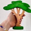 Big Wooden Tree Figurines, Wooden Tree Toy, Waldorf Wood, Ever Green ...