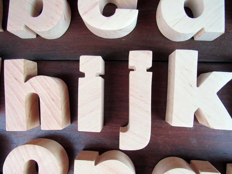 Wooden Letters Magnetic Wooden Alphabet Letter Magnets - Etsy