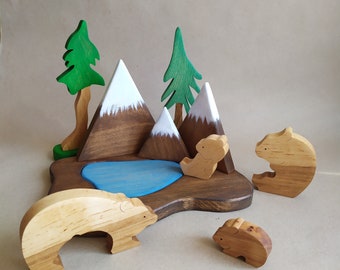 Wooden Little Jeep Wooden Baby Toys Waldorf Toys - Etsy