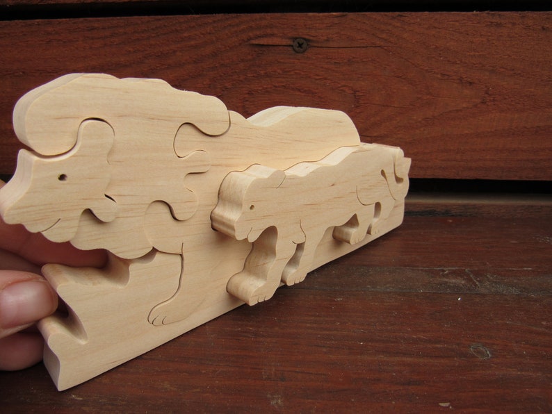 wooden-puzzles-lion-with-lion-cub-wooden-3d-puzzle-toy-etsy
