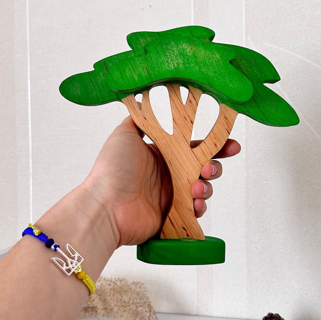 Large Wooden Tree, Big Wooden Tree Toy, Wadlorf Tree, Big Play Tree ...