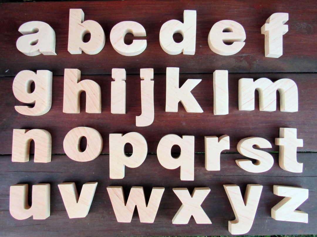 Wooden Letters Magnetic Wooden Alphabet Letter Magnets - Etsy
