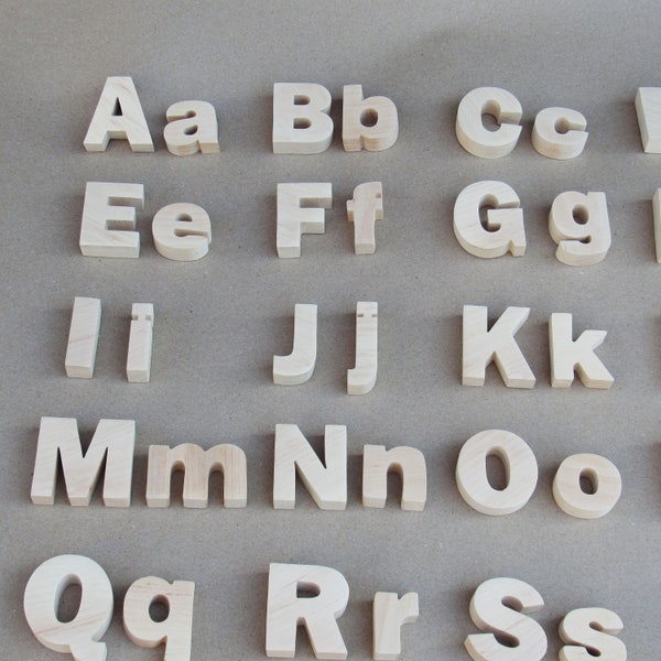 Wooden Magnetic Letters - Etsy