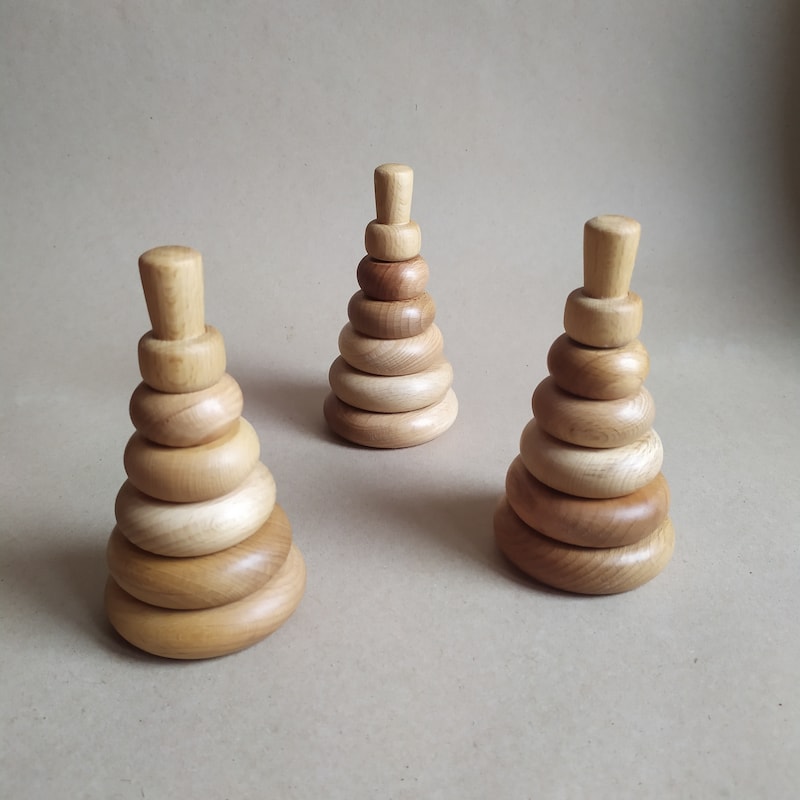 Wooden Ring Stacker - Etsy
