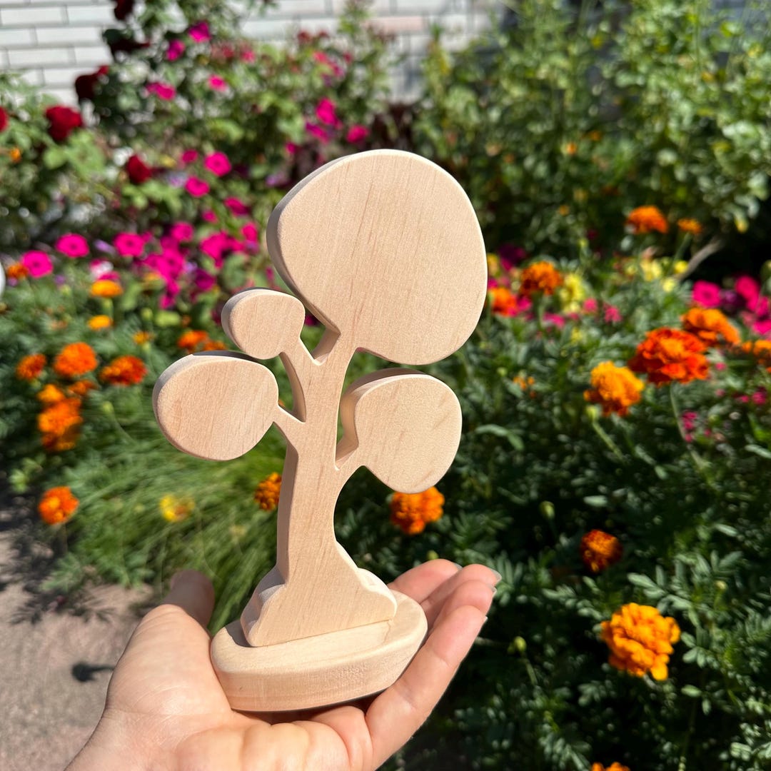 Wooden Spherical Tree Toy, Wooden Tree Toy Set, Large Wooden Tree ...