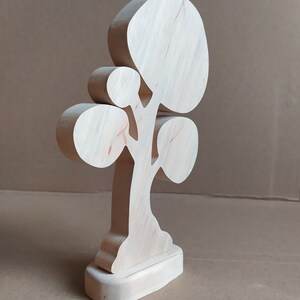 Big Wooden Tree Figurines, Wooden Tree Toy, Waldorf Wood, Ever Green ...