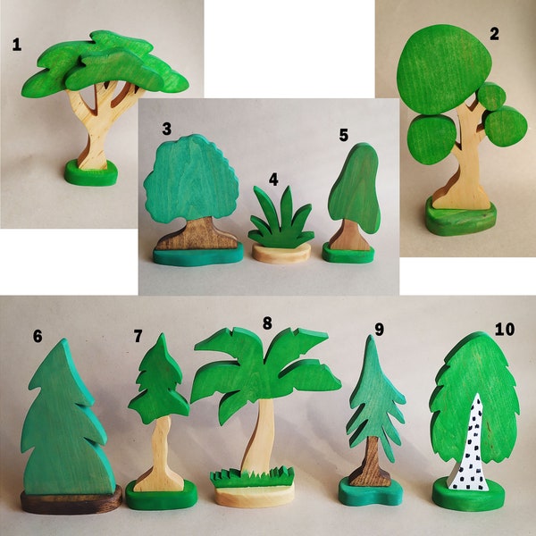 Wooden Tree Toy - Etsy