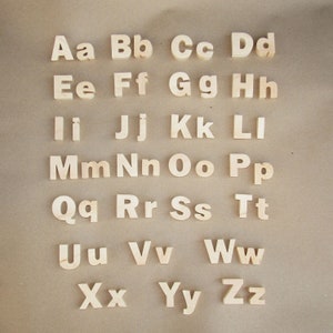 No Magnetic Wooden English Letters, Wooden Alphabet English, Alphabet ...