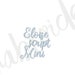 Eloise Script Mini 0.5" 0.75" - Calligraphy Machine Embroidery Font ...