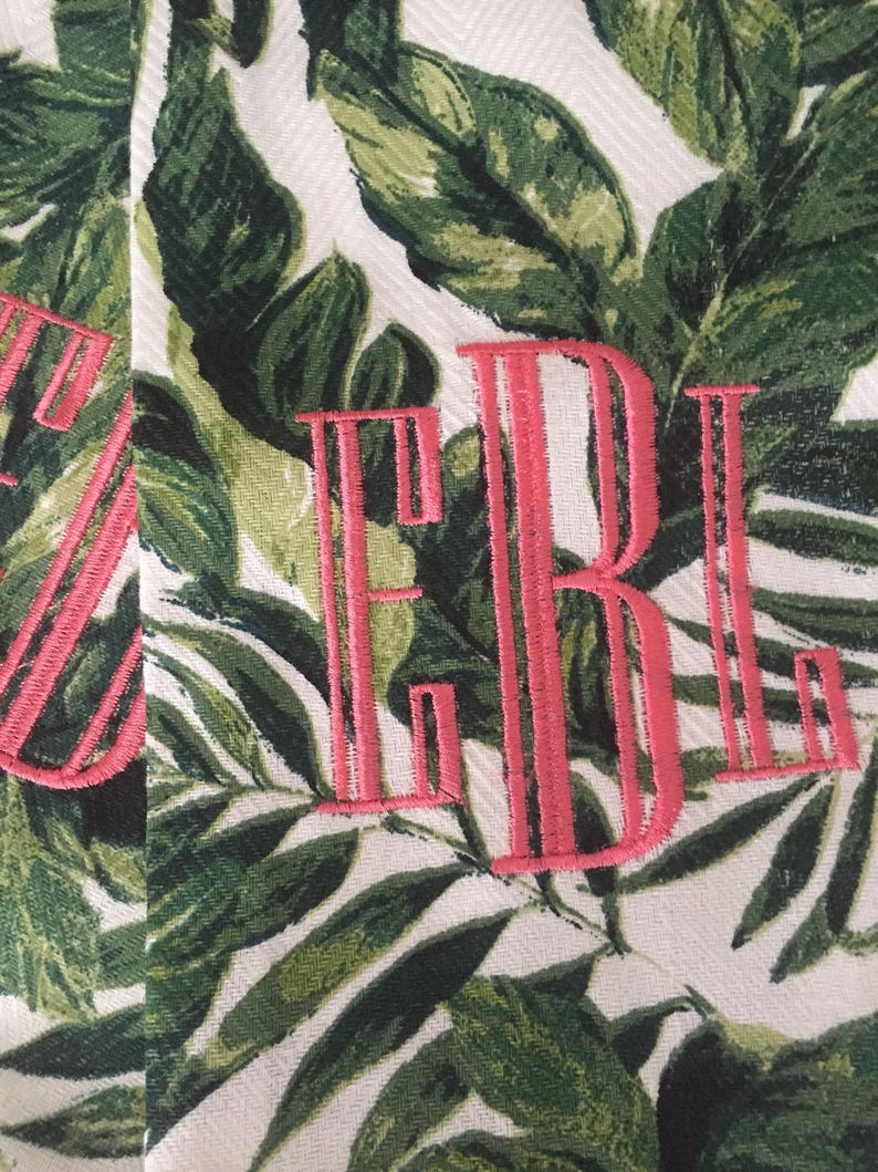 7 Sizes Engraved Monogram Machine Embroidery Font - 1" 1.5" 2" 2.5" 3 ...