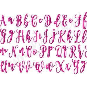 Madelyn Script 1" 2" 3" 4" - Calligraphy Machine Embroidery Font ...