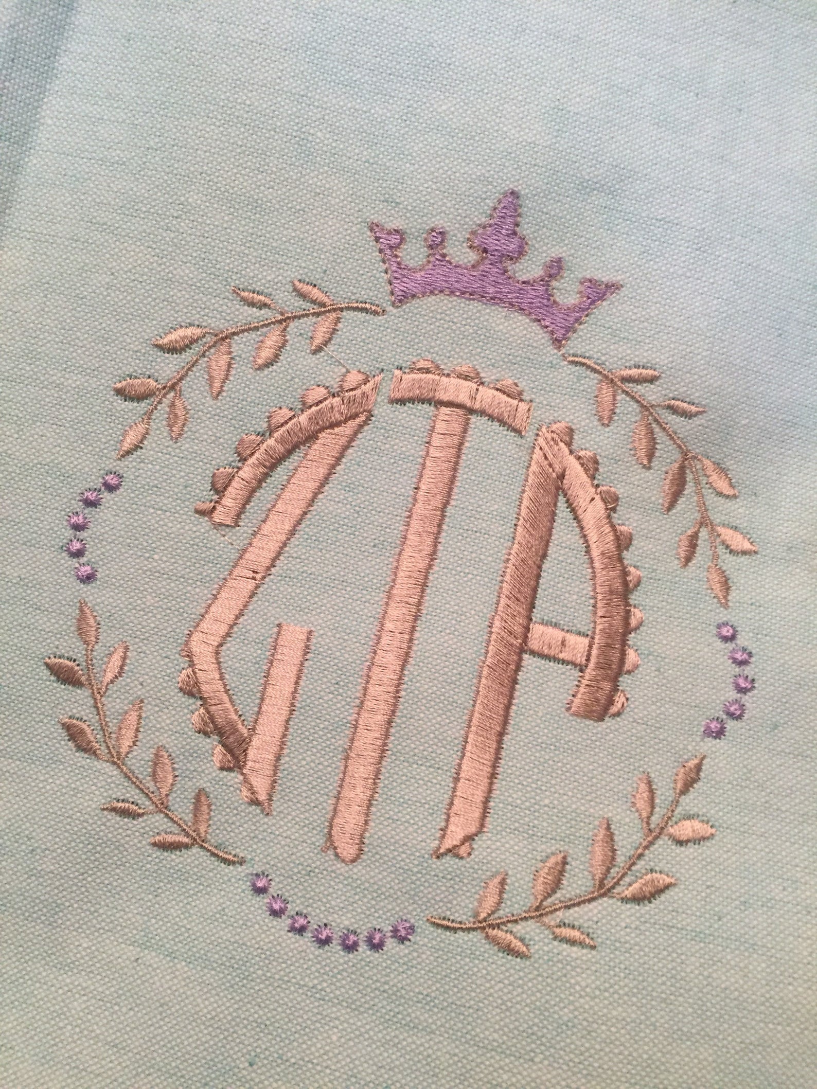 Heirloom Crown Monogram Frame Princess Wreath Blank Monogram - Etsy