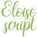 Eloise Script 1" 2" 3" - Calligraphy Machine Embroidery Font - Instant ...