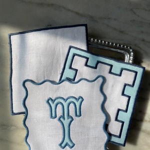 Ripple Squiggle Edge - in the Hoop ITH Cocktail Napkin Coaster | 5 ...