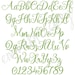Eloise Script 1" 2" 3" - Calligraphy Machine Embroidery Font - Instant ...