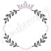 Heirloom Crown Monogram Frame Princess Wreath Blank Monogram Machine ...