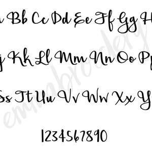Gigi Script 1" 2" 3" - Calligraphy Embroidery Font - 3 Sizes - Machine ...