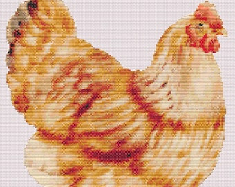 HEN PARTY Digital Pattern for Cross Stitch Vintage Waxing Moon ...