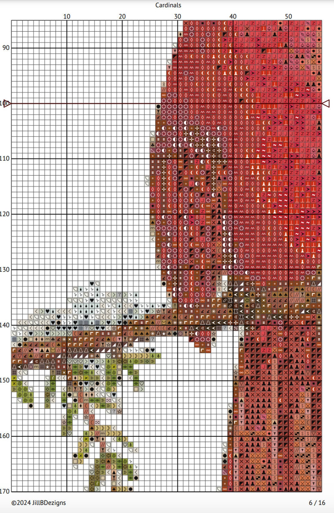 Cardinals Cross Stitch Pattern - Etsy
