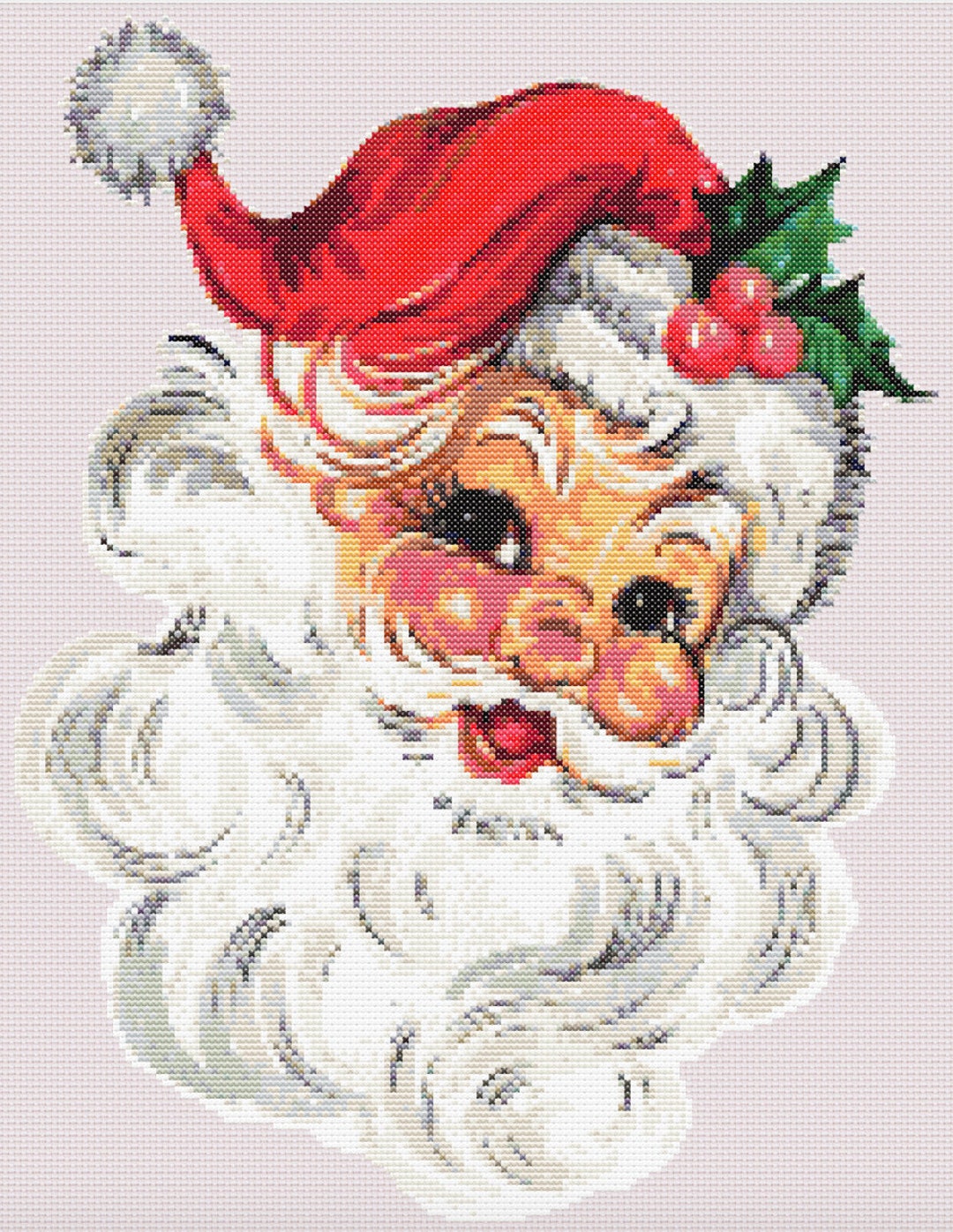 Cute Cheeky Santa Cross Stitch Pattern - Etsy