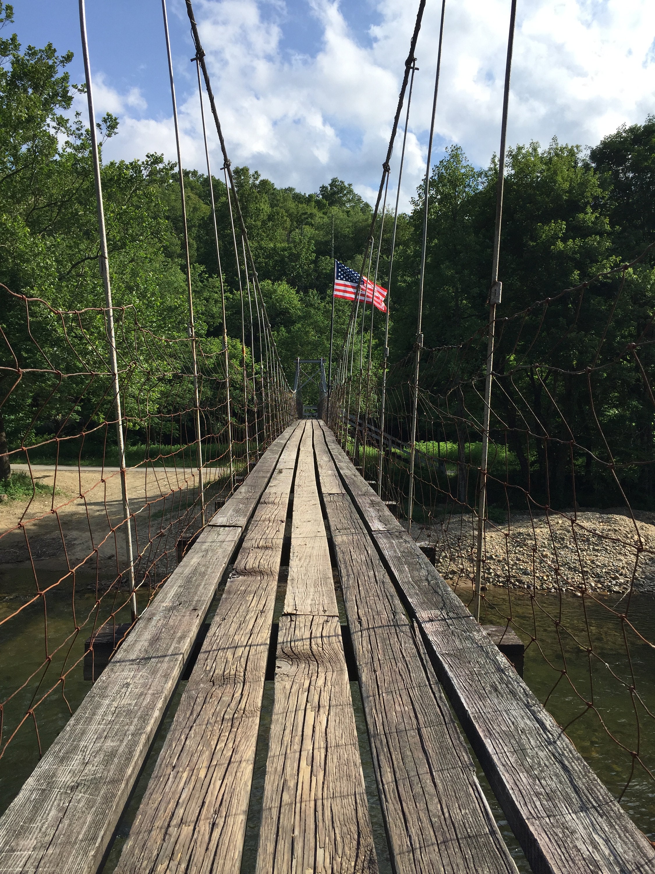 Crossing the South Toe Swinging Bridge - Etsy