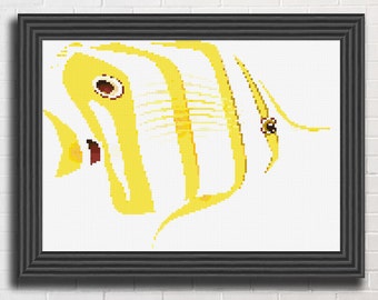 Cute Mermaid & Fish Cross Stitch Pattern PDF Digital Download - Etsy