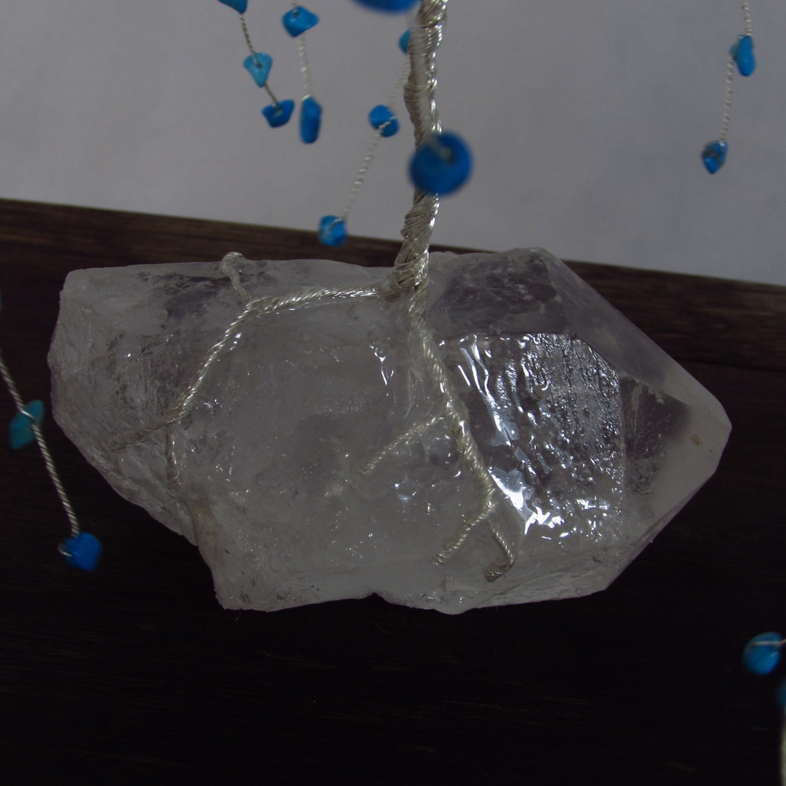 Turquoise Gem Weeping Willow Tree: Handmade Crystal Tree of Life - Etsy