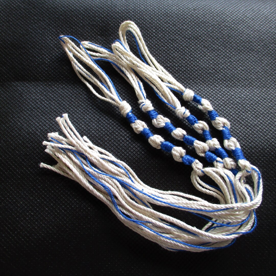 Tzitzit Handmade Tzitziyot,/tassels/fringes (numbers 15:38) Natural ...