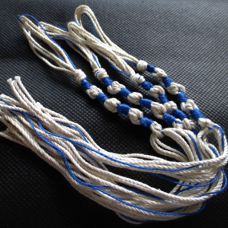 Tzitzit Handmade Tzitziyot,/tassels/fringes (numbers 15:38) Natural ...