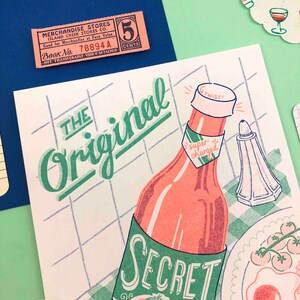 A5 Secret Sauce Risograph Print Sauce Print Pop Art - Etsy