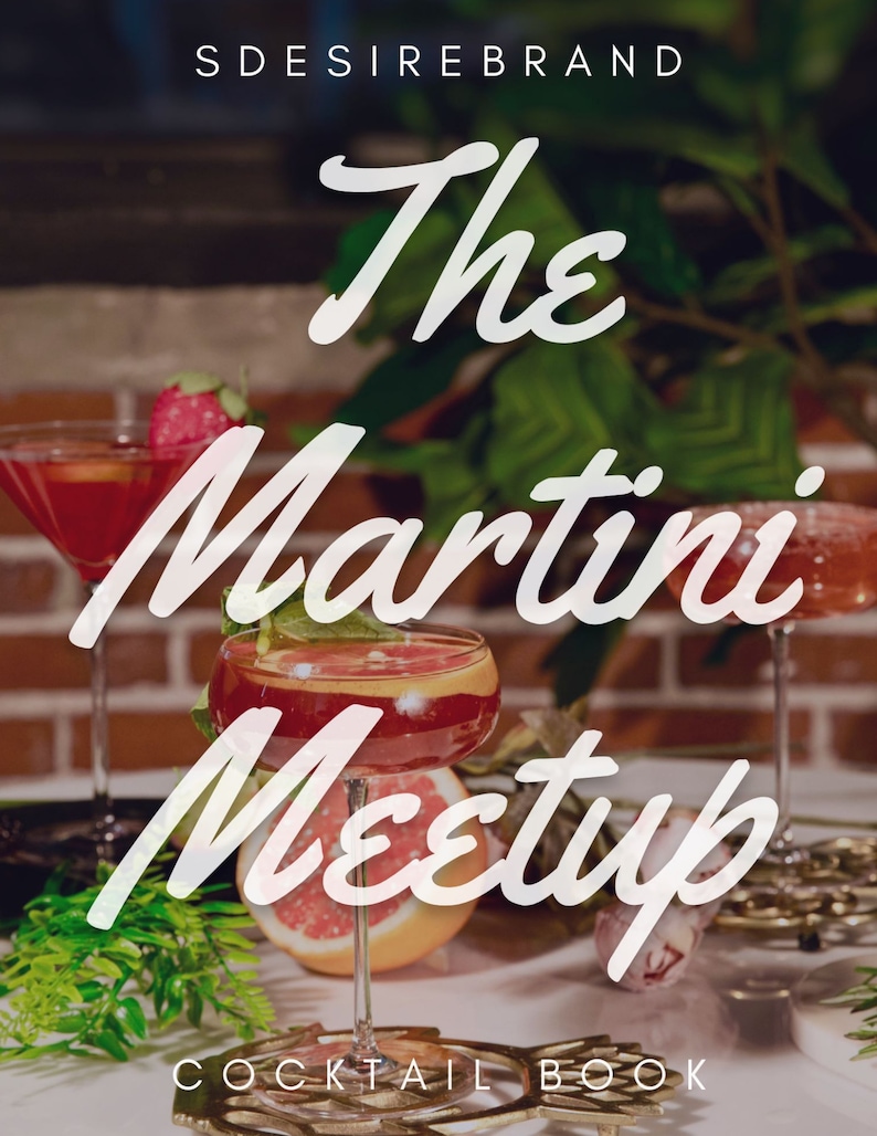 Martini Meetup Cocktail Book - Etsy