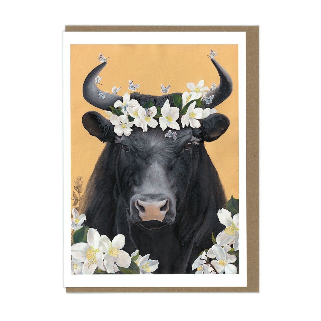 Greeting Card - Ferdinand the Bull - Blank Card - Etsy