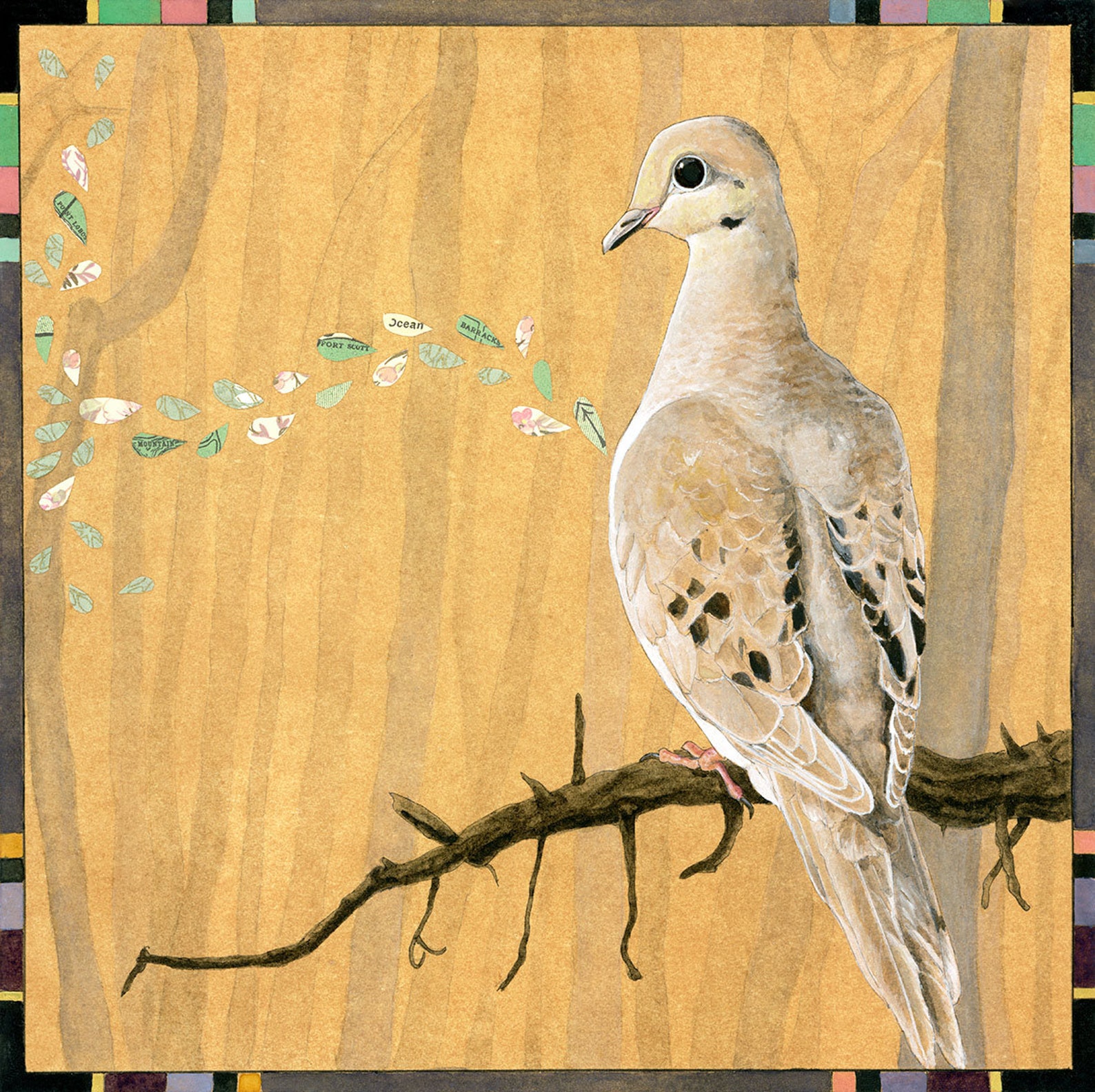 Mourning Dove Watercolor Painting Fine Art Print | Etsy