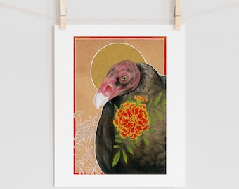 Nekhbet Art Print, Ancient Egyptian Vulture God, Egypt Goddess ...