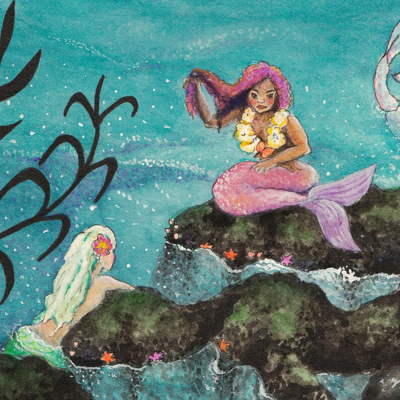 Mermaid Lagoon SF: Art print 11x14 San Francisco Neverland | Etsy