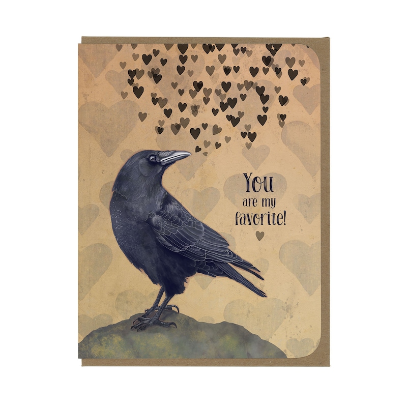Crow Card Thank You - Etsy