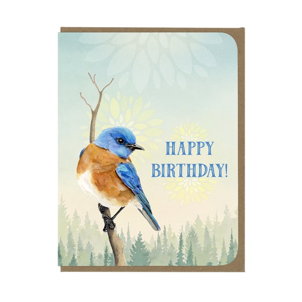 Bird Birthday Card - Etsy