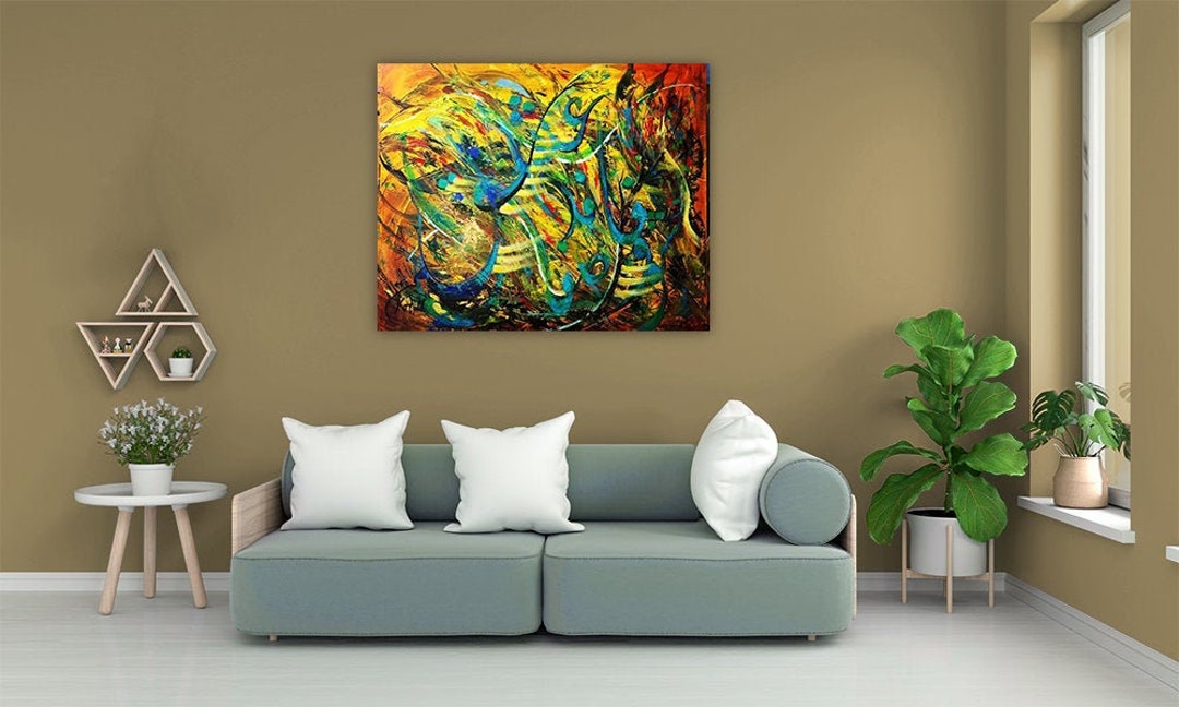 Persian Abstract Painting/ Persian Calligraphy Painting/persian ...