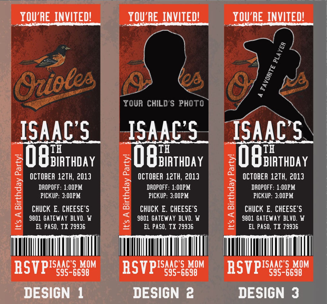 Custom Orioles Birthday/event Invitation! - Etsy