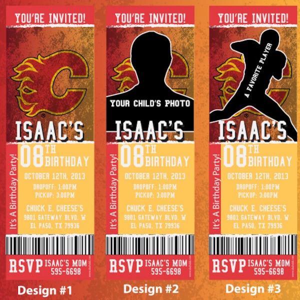 Flames Invitation - Etsy