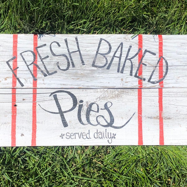 Fresh Baked Pies Sign - Etsy