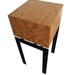 Modern Anigre With Steel Legs Square/cube Top Side Table/display ...