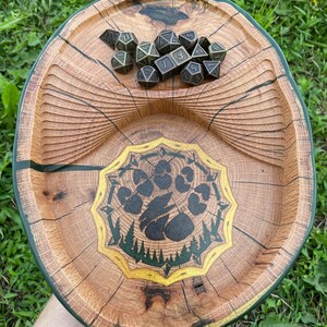 Solid Wood and Epoxy Dice Tray - Etsy