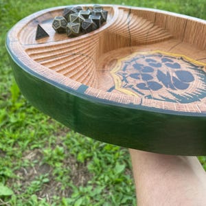 Solid Wood and Epoxy Dice Tray - Etsy